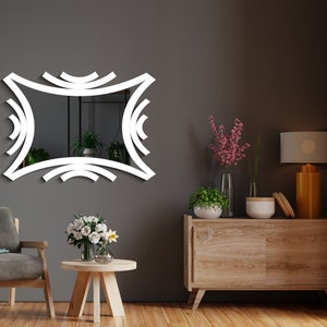 Mirror Wall Decor, Mirror Wall Art, Horizontal Modern Wall Mirror ...