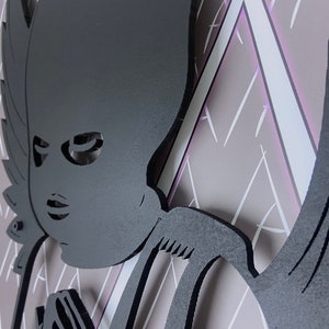 Angel With Ski Mask Wall Art - Angel Wear Balaclava Wall Decor ...