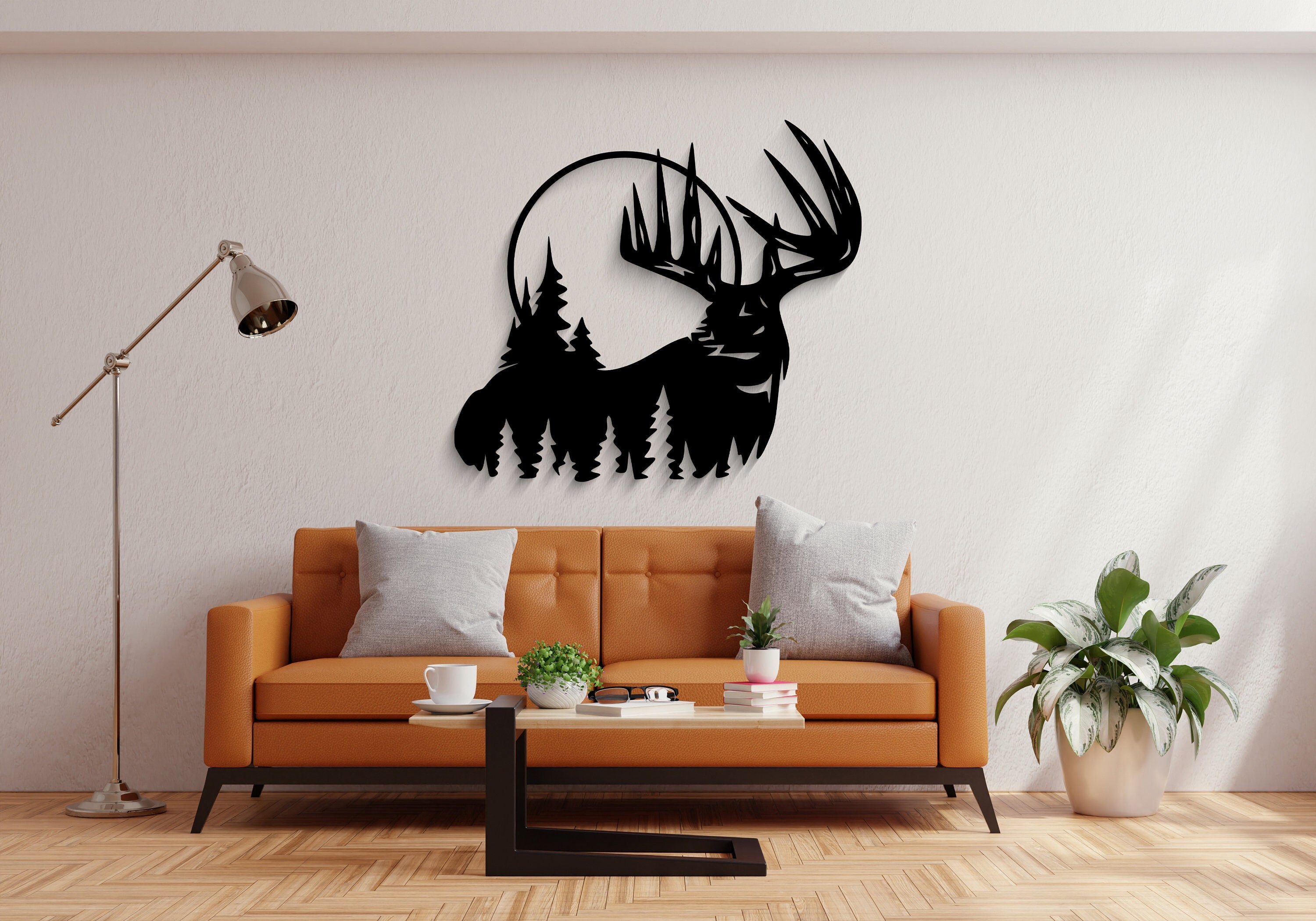 Deer and Trees Wood Wall Art - Nature Wall Art - Etsy