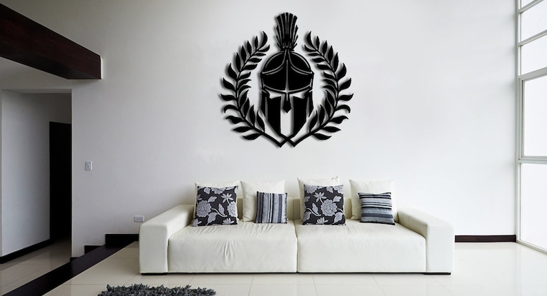 Gladiator Helmet Wooden Wall Decor Spartan Helmet Decor - Etsy