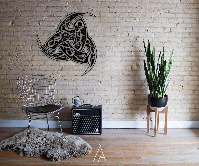 Viking Inspired Triple Horn of Odin Wall Art Norse Symbol - Etsy