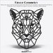 Jaguar Wall Decor - Geometric Wall Art, Polygon Wall Art, Unique Living ...