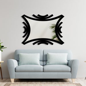 Mirror Wall Decor, Mirror Wall Art, Horizontal Modern Wall Mirror ...
