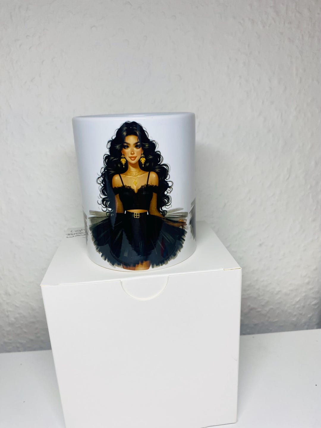 Stylish Woman Mug - Etsy UK
