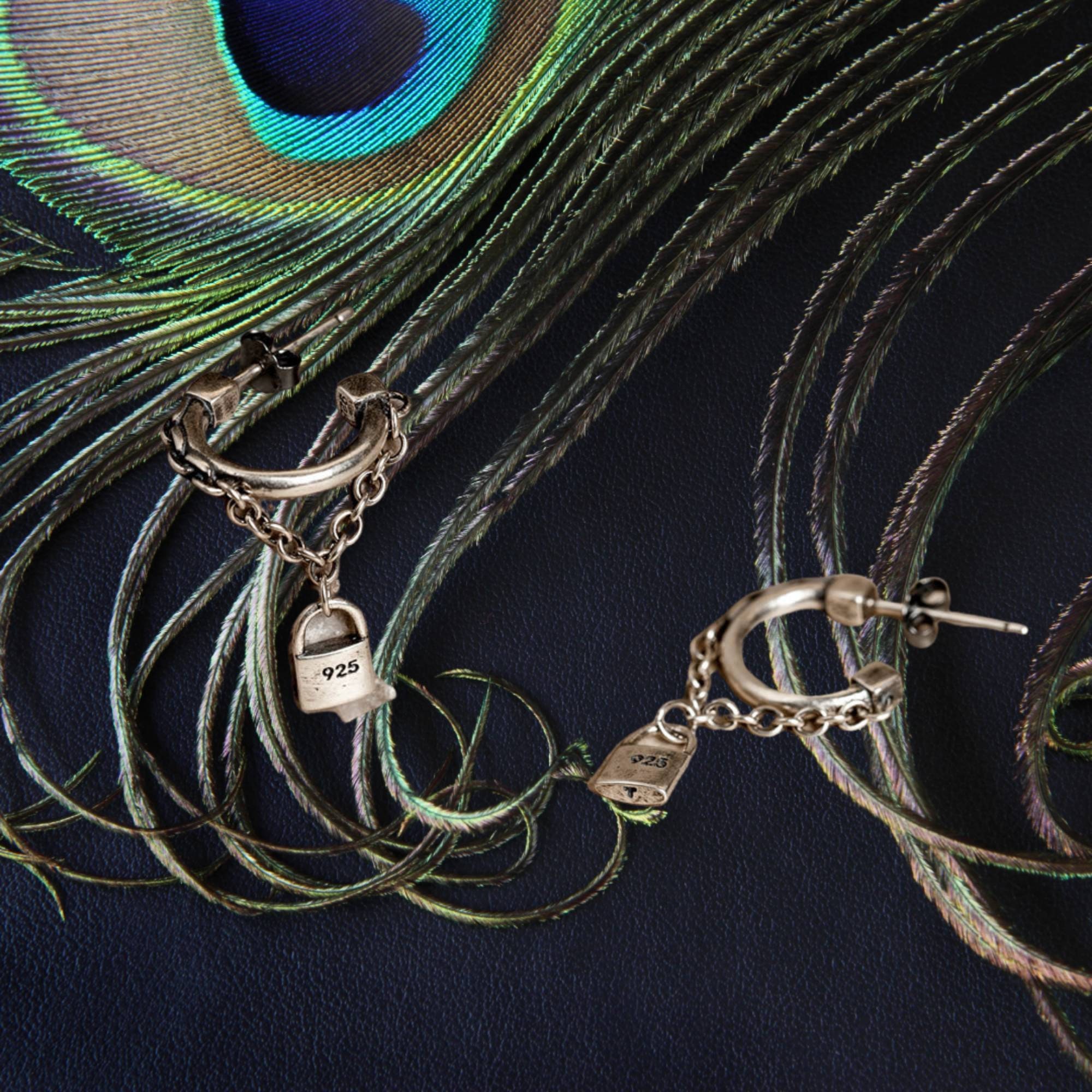 Hecho a mano grabado gótico punk estilo cadena de cadena aro | Etsy