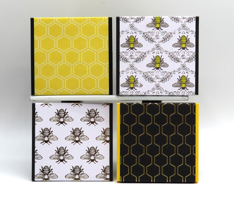 Bees Sticky Note Pads 10 - Set of 4, Sticky Notepads - Etsy
