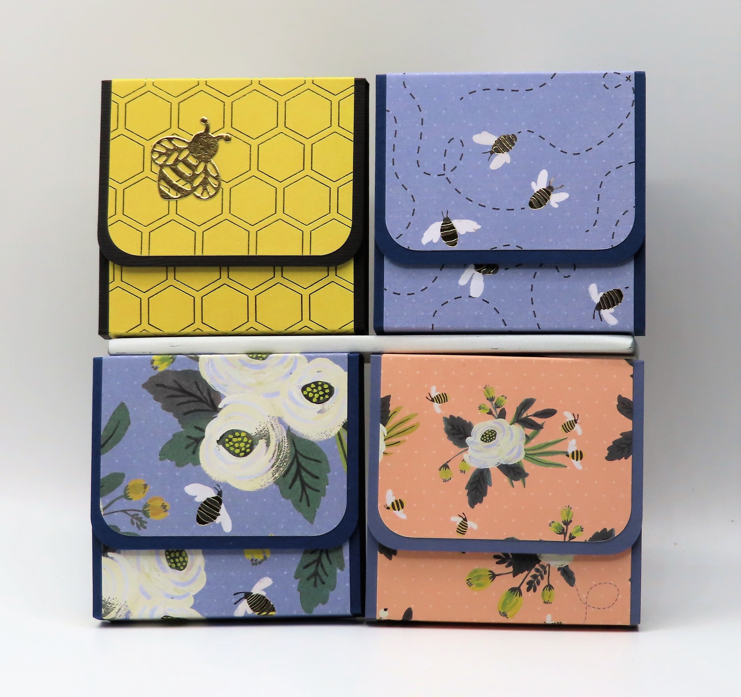 Bees Sticky Note Pads 9 Set of 4 Sticky Notepads - Etsy