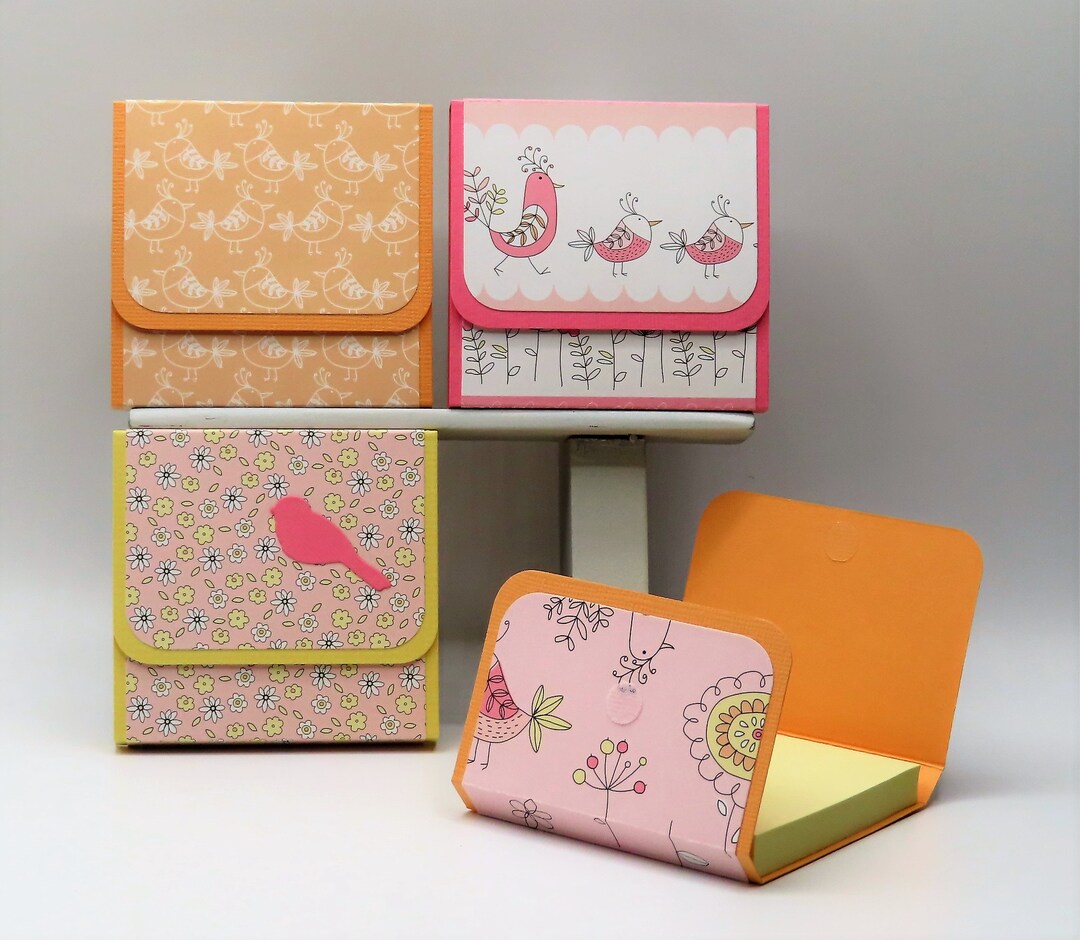 Birds Sticky Note Pads 6 - Set of 4, Sticky Notepads - Etsy