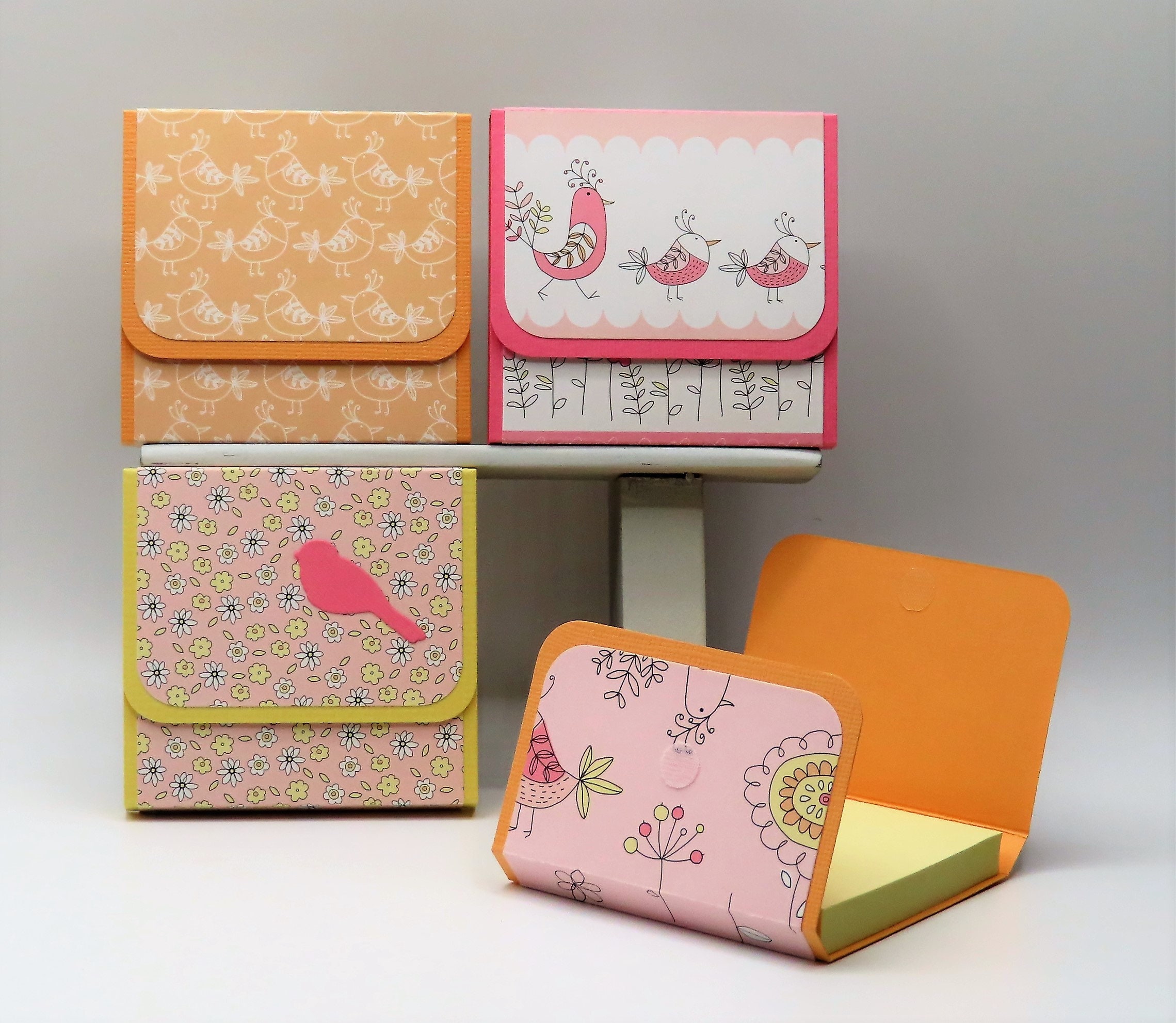 Birds Sticky Note Pads 6 Set of 4, Sticky Notepads - Etsy