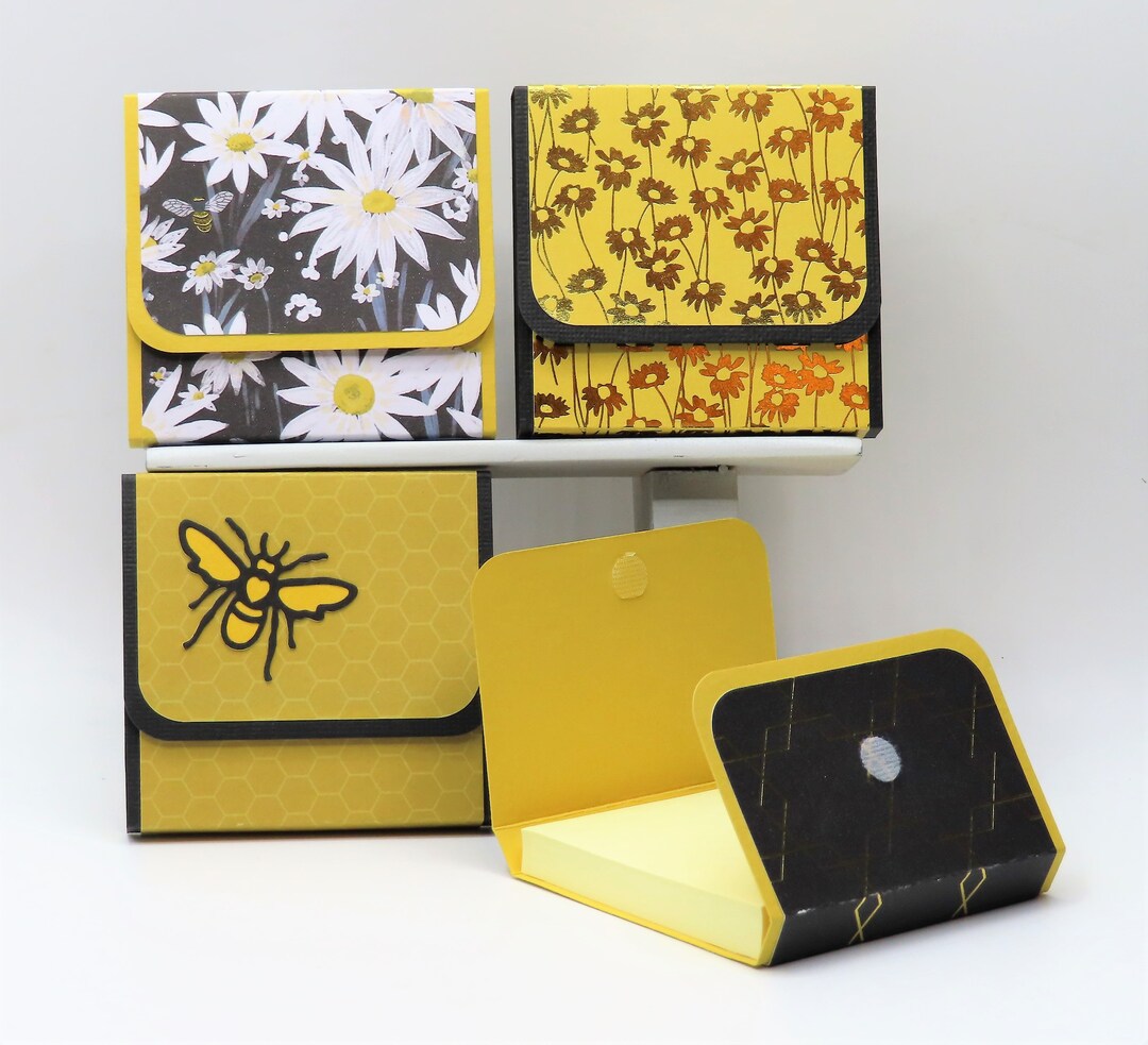 Bees Sticky Note Pads 6 Set of 4, Sticky Notepads - Etsy