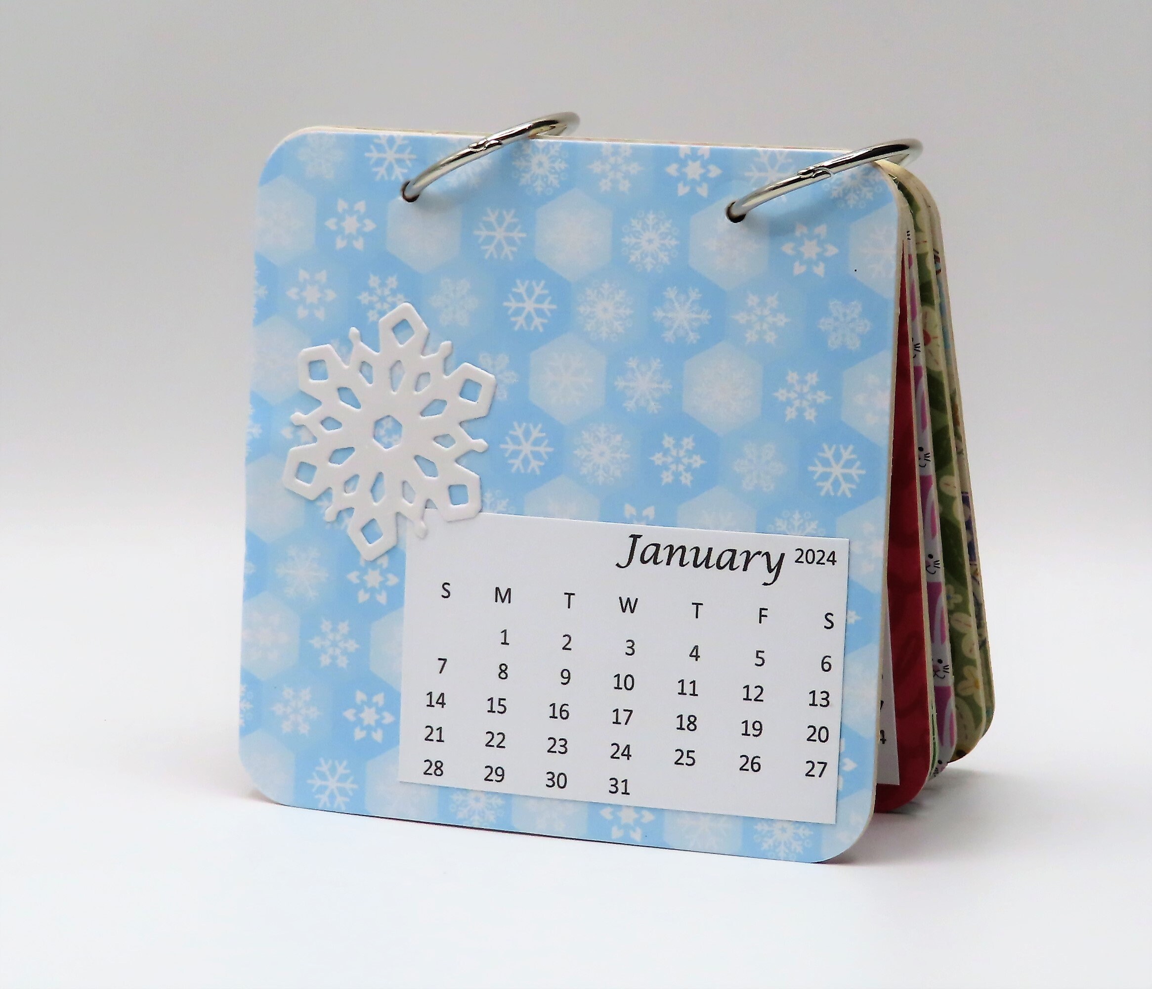 2024 Monthly Flip Calendar 2 Desk Calendar - Etsy