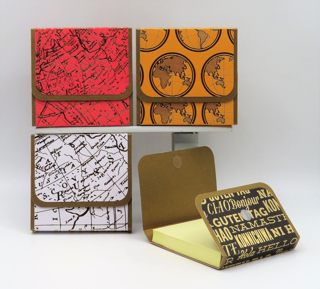Travel Sticky Note Pads 3 Set of 4, Sticky Notepads - Etsy