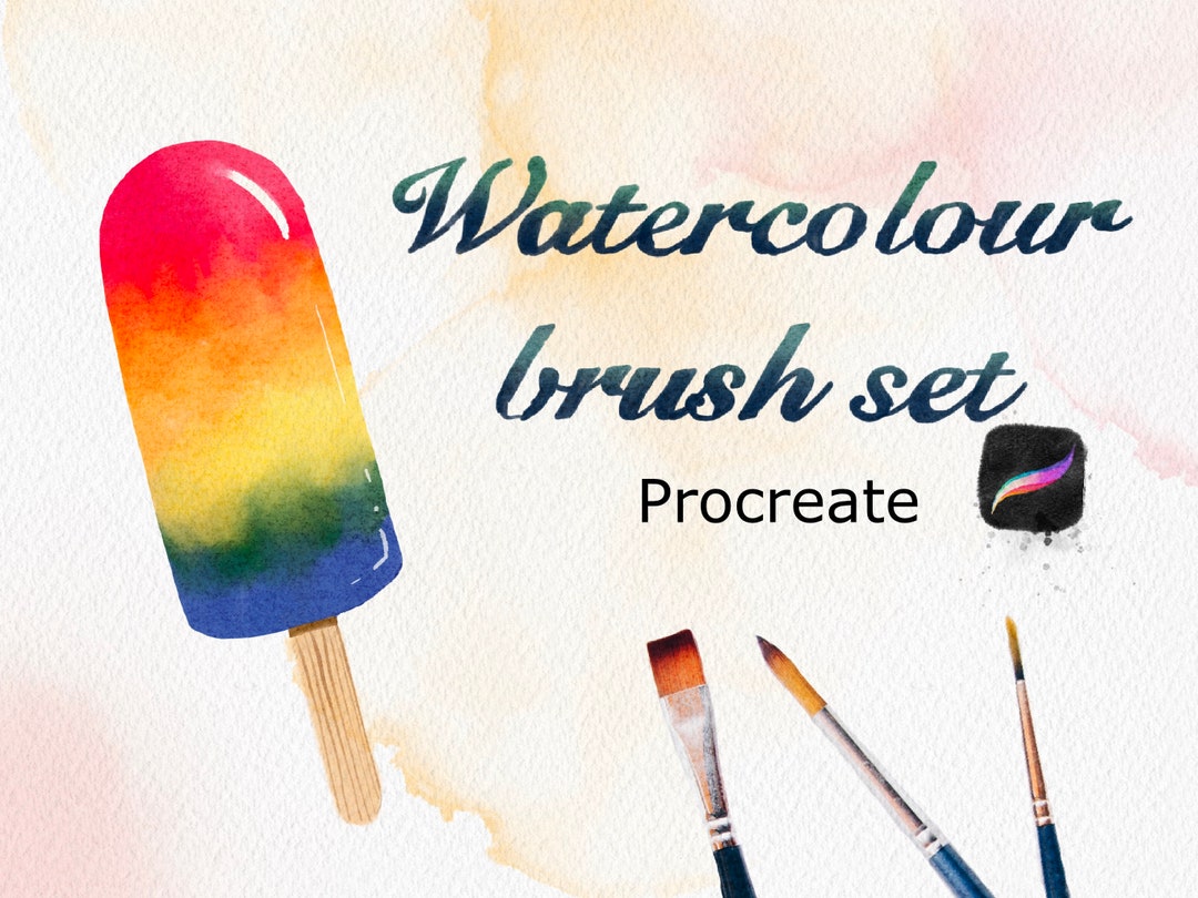 Procreate Watercolor Bundle, Procreate Watercolor Brush Set, Procreate ...