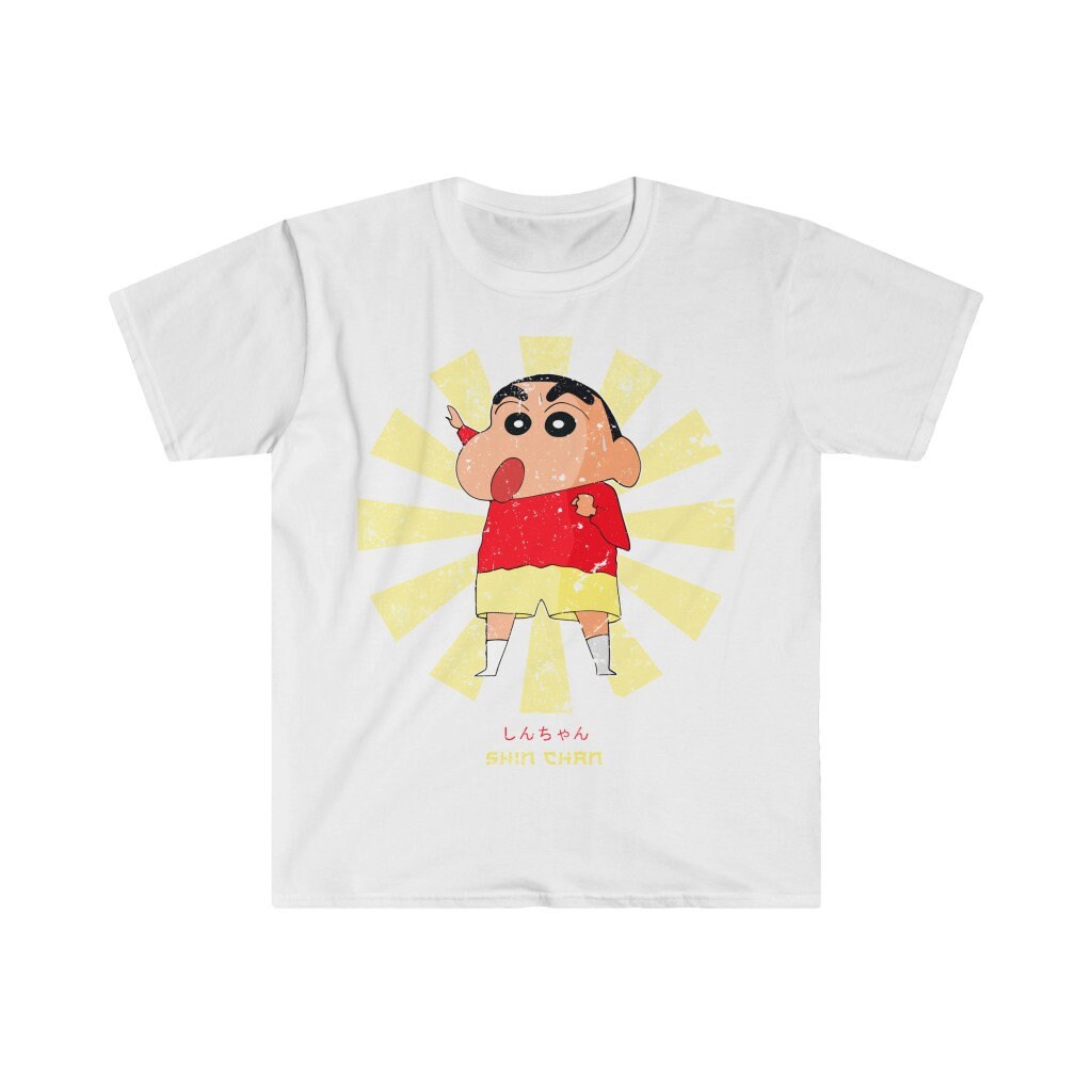 Crayon Shin Chan Retro Japanese Men's Fitted Short Sleeve Tee - Etsy