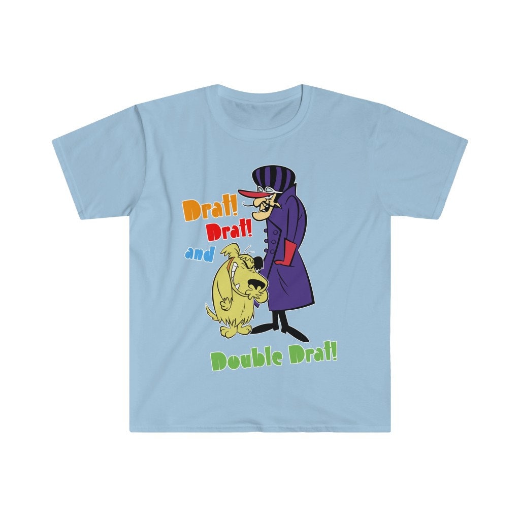 Dastardly And Muttley Double Drat Wacky Races Men's Fitted Short Sleeve ...