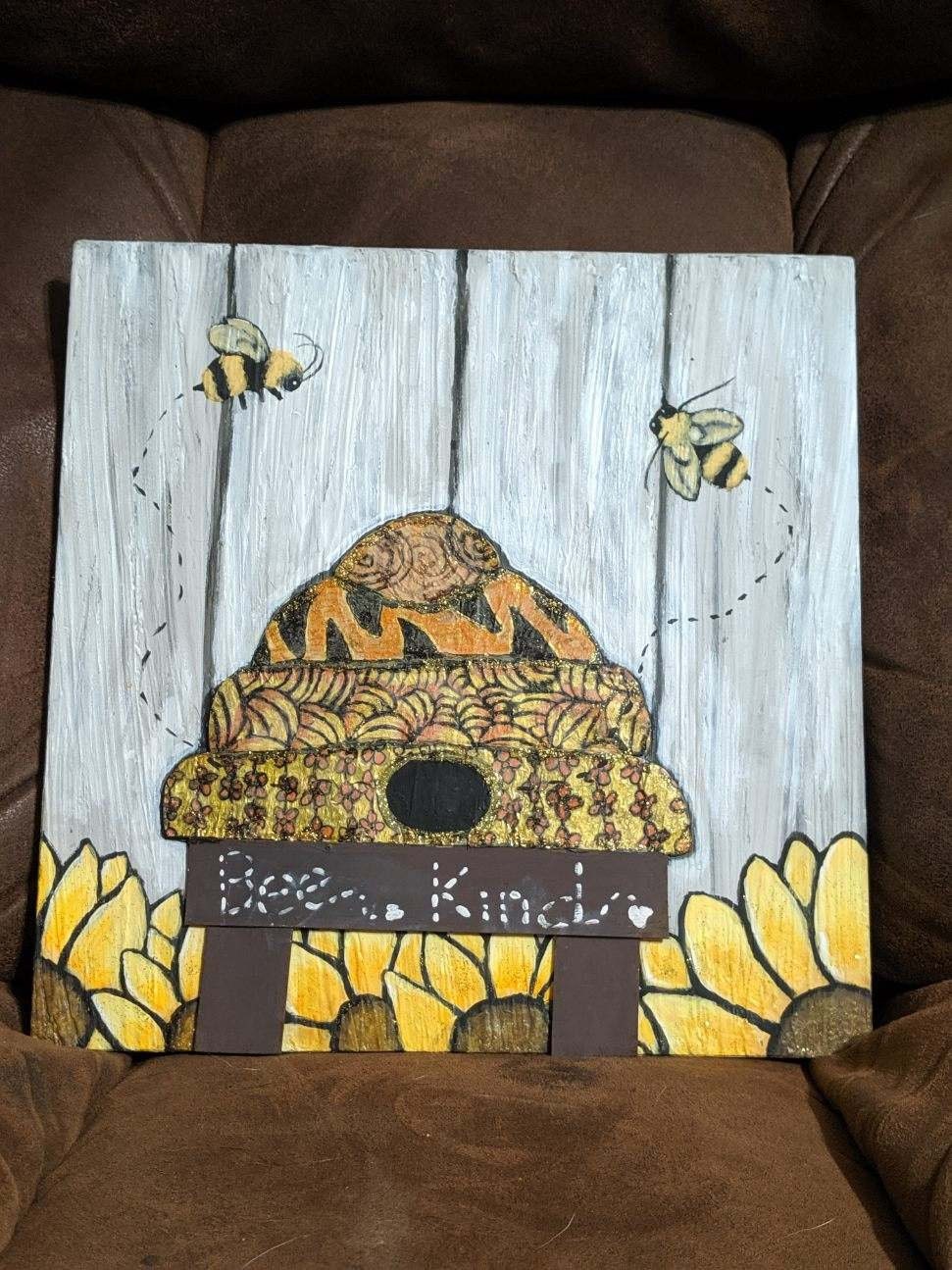 Beehive Painting - Etsy