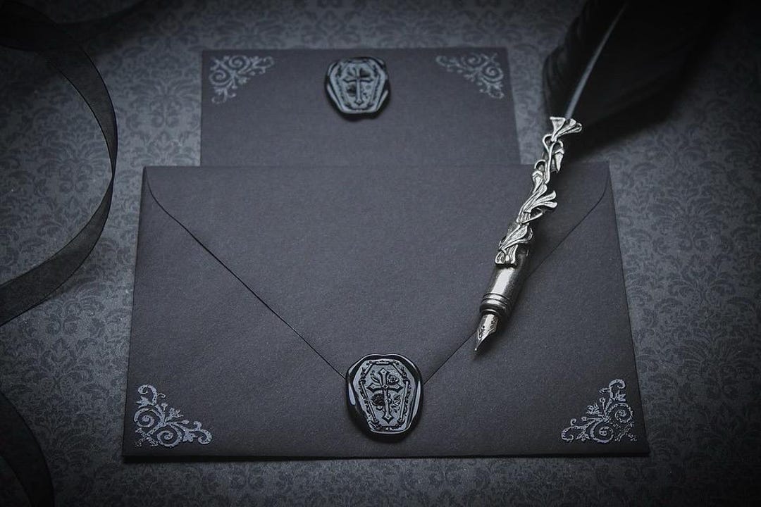 The in Aeternum - Stationery Set | Gothic | Vampire | Blackout ...