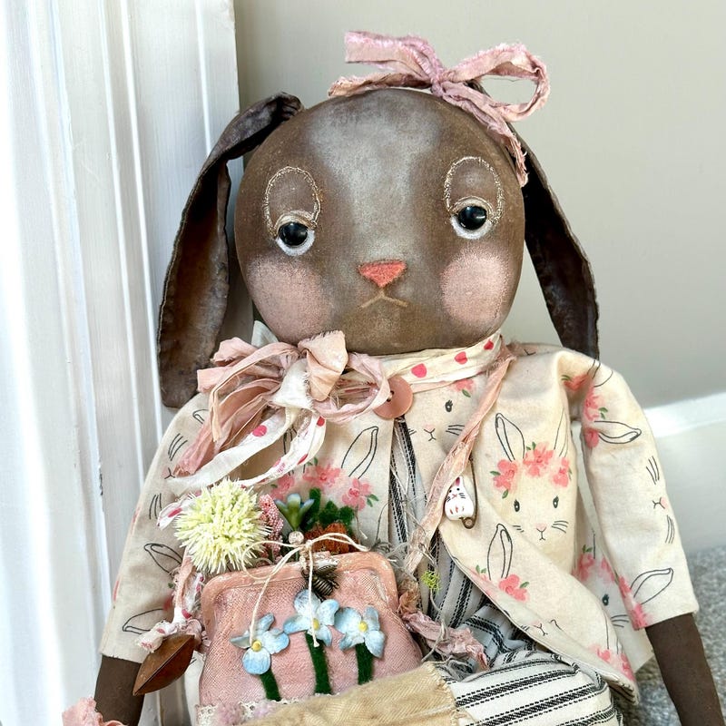 Prim Bunny - Etsy
