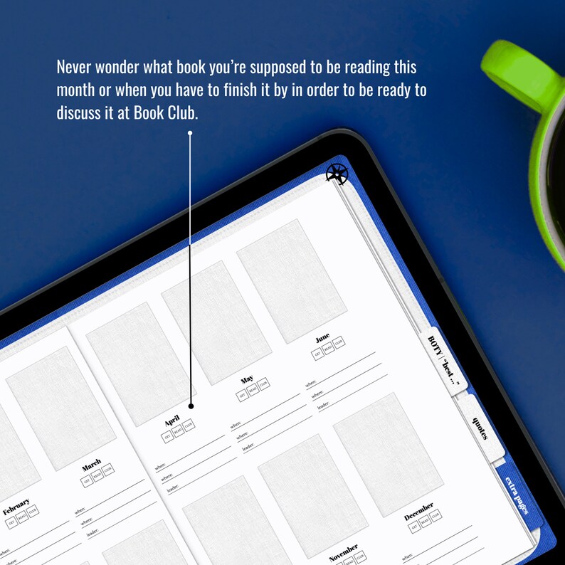 BOOK CLUB Digital Reading Journal | Digital Book Journal for Book Clubs ...