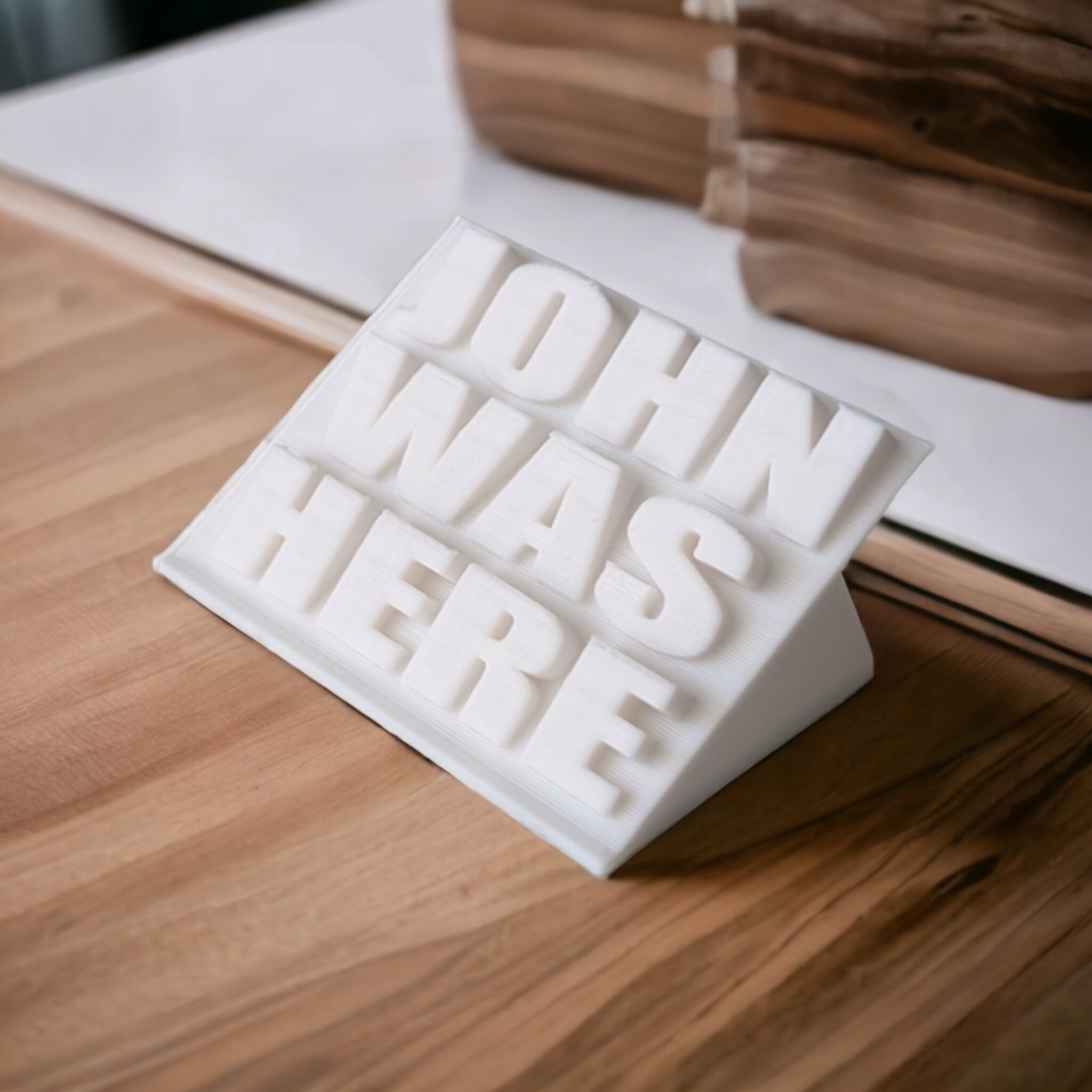 Custom Name Desk Sign: Personalized 3D Printed Tag for Your Space 2.5x2 ...