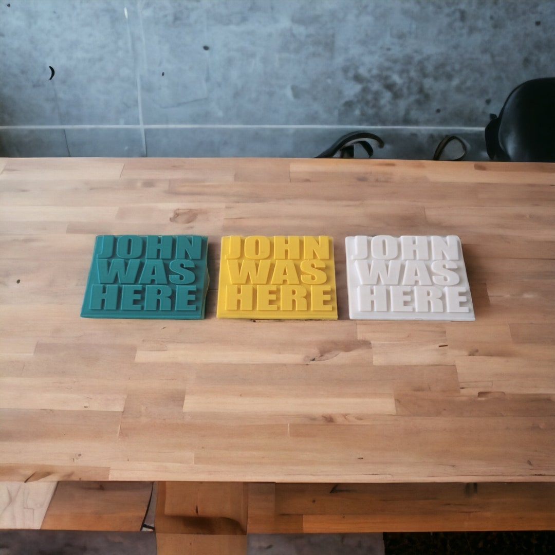 Custom Name Desk Sign: Personalized 3D Printed Tag for Your Space 2.5x2 ...