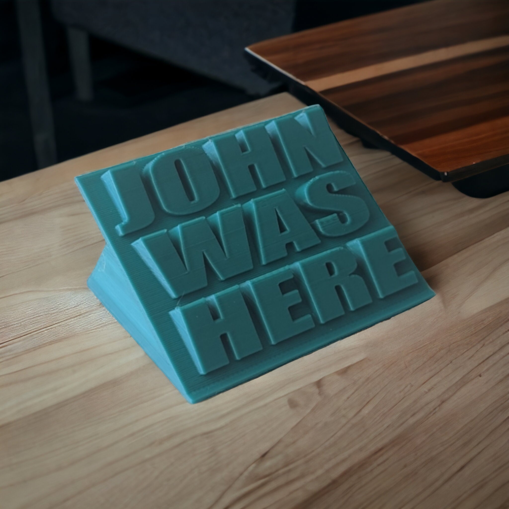 Custom Name Desk Sign: Personalized 3D Printed Tag for Your Space 2.5x2 ...
