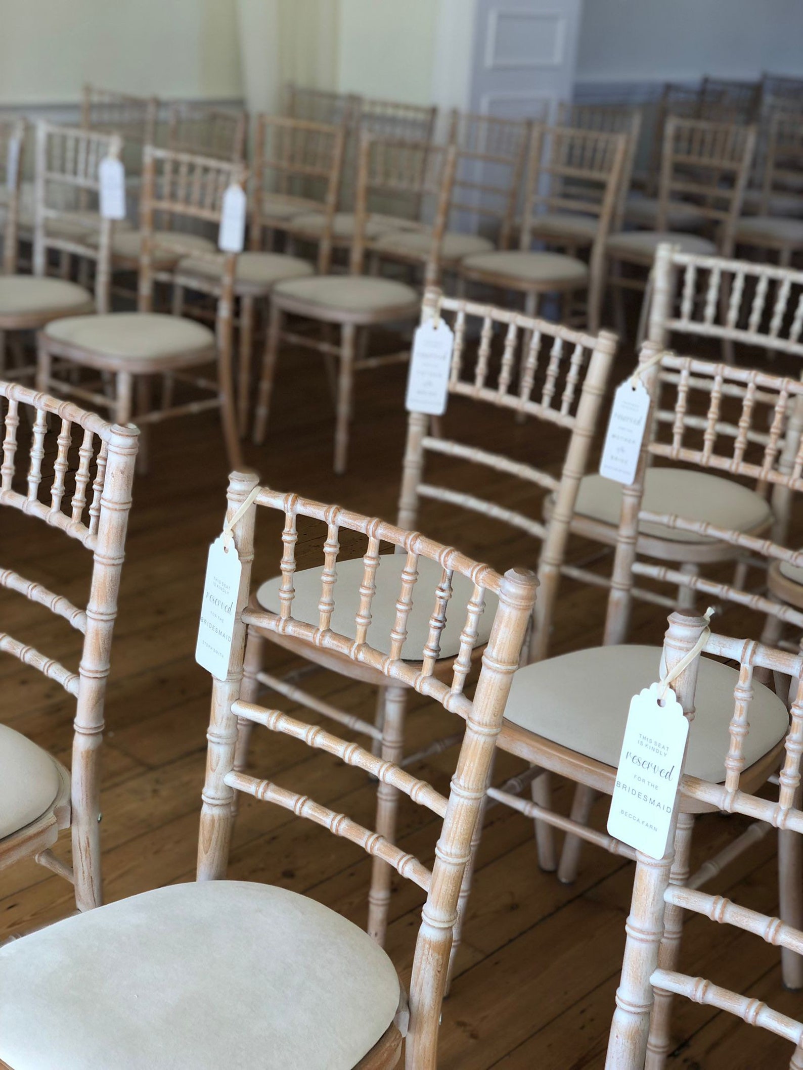 Seat Reservation Tag Wedding Reserved Chair Tag Wedding - Etsy UK