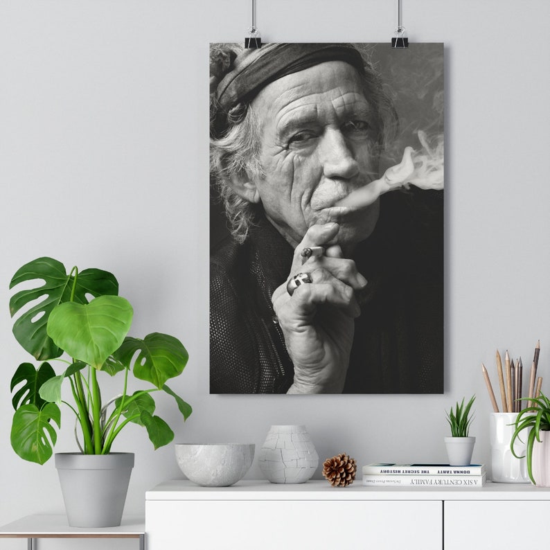 Keith Richards Graphic Poster Rolling Stones Print Rock and - Etsy