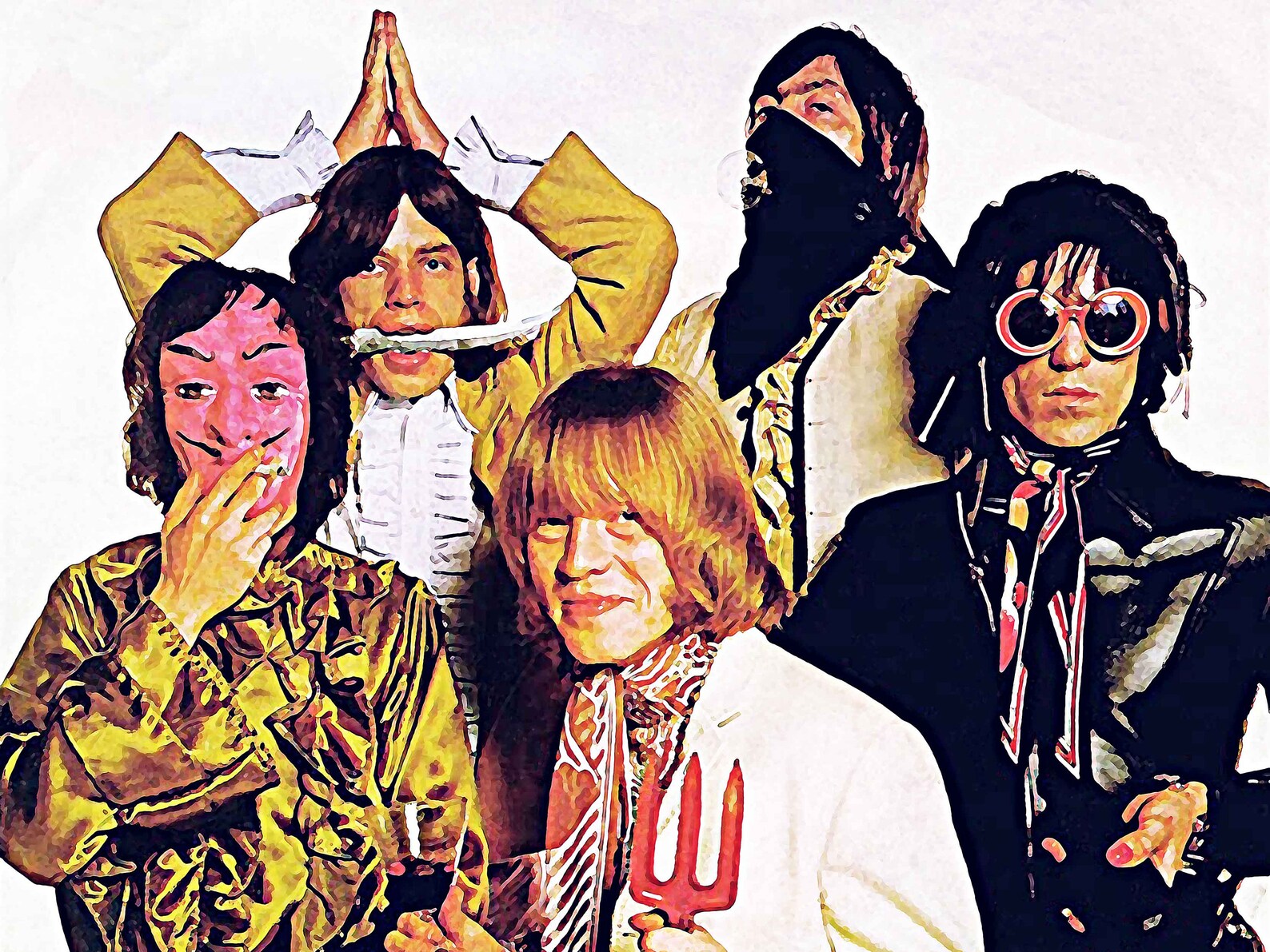 Rolling Stones in 1968 Art Poster Jumpin Jack Flash Classic | Etsy