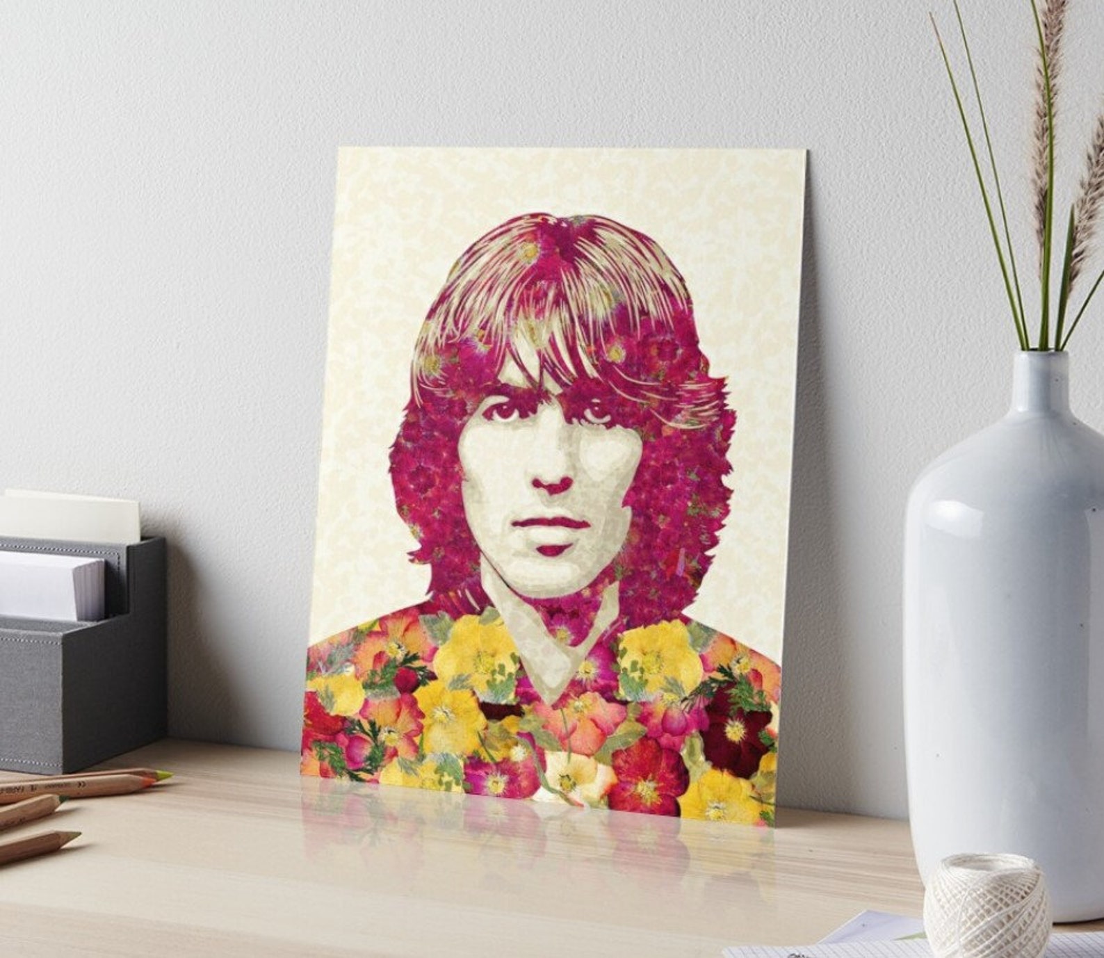 George Harrison Original Artwork Print Poster the Beatles - Etsy