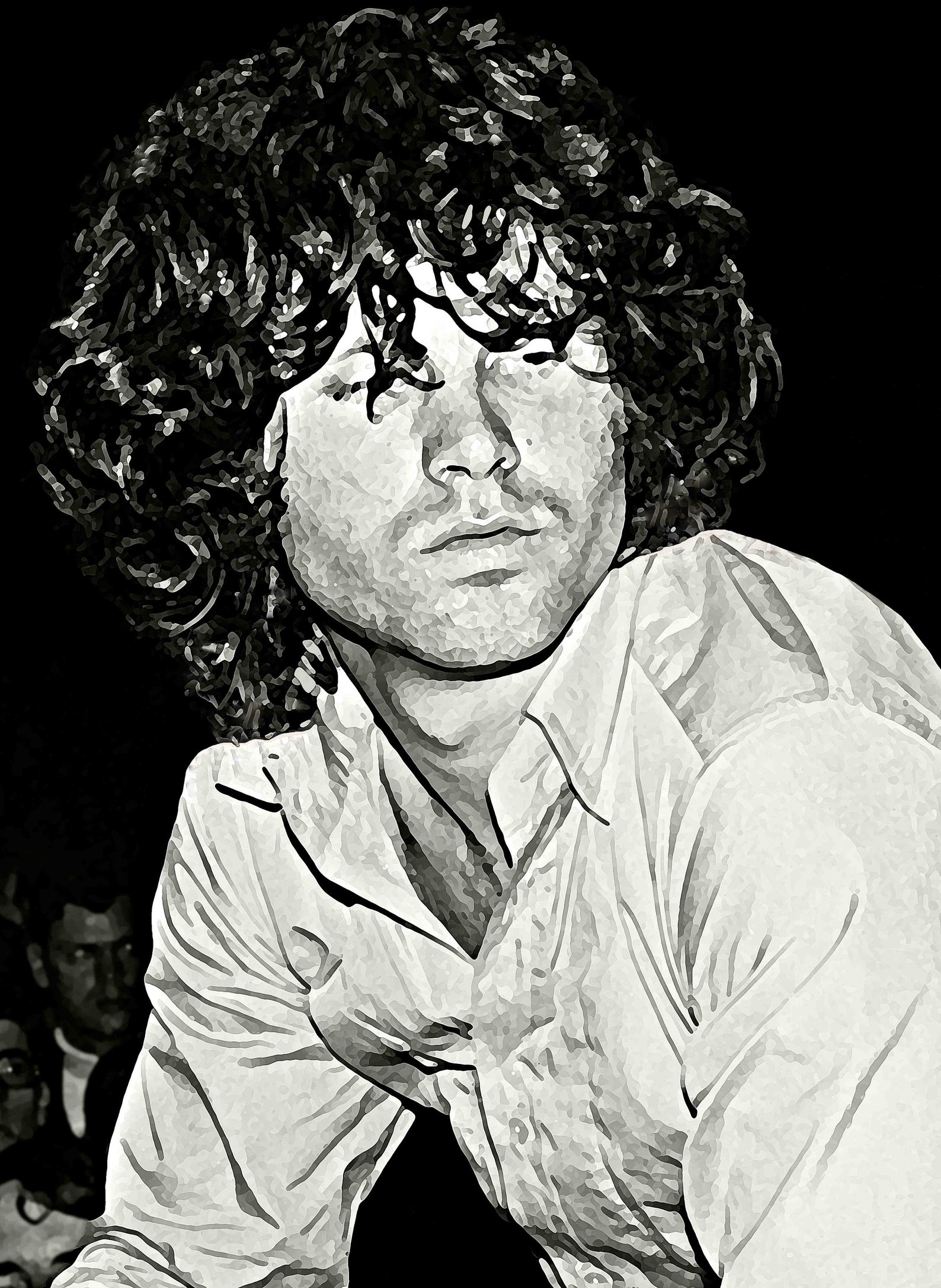 Jim Morrison on Stage Art Poster Psychedelic Rock the Doors | Etsy