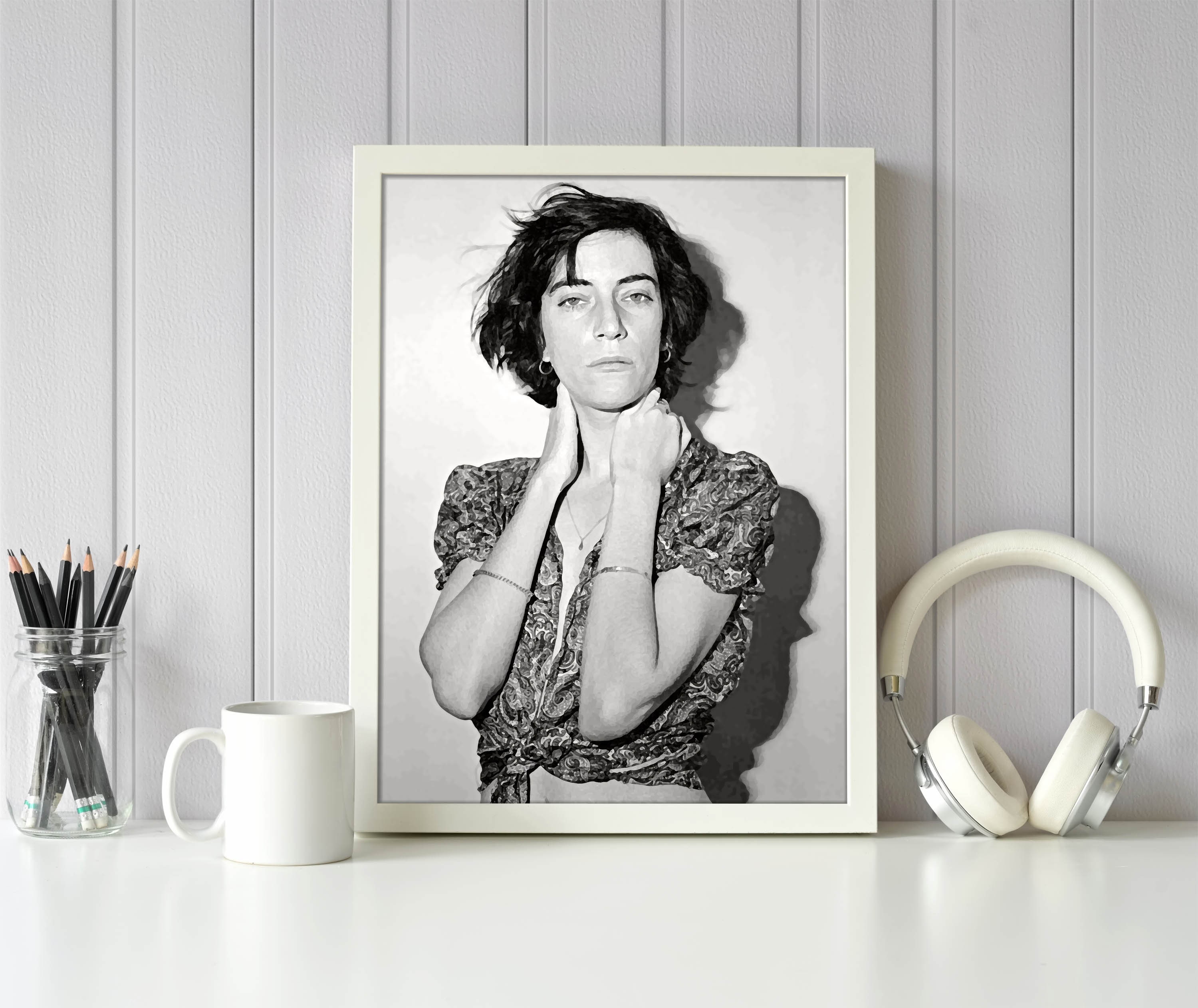 Patti Smith Art Poster Punk Rock Print Patti Smith Gift Mixed - Etsy