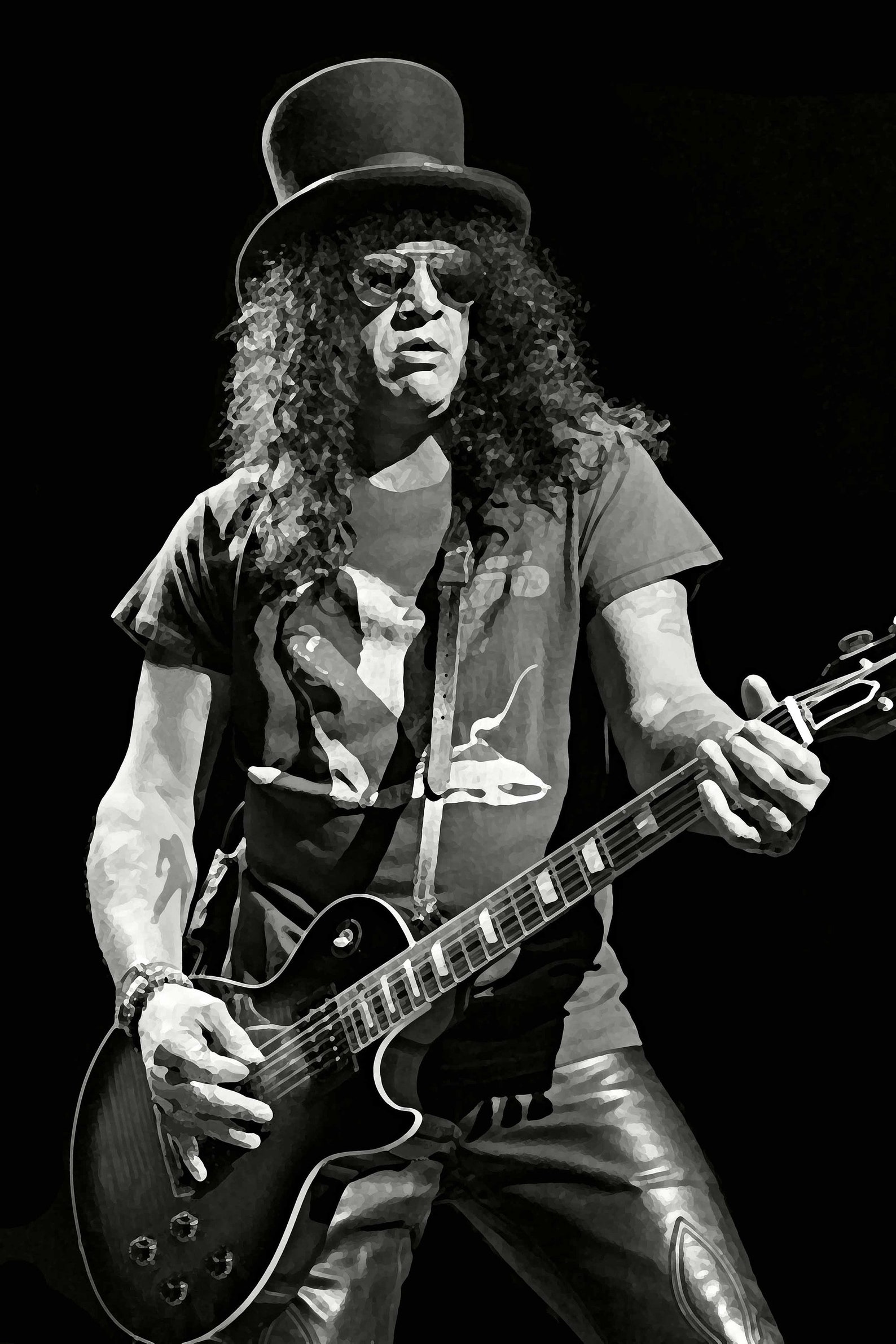 Slash Print Guns N Roses Poster Slash Hard Rock Heavy Metal - Etsy