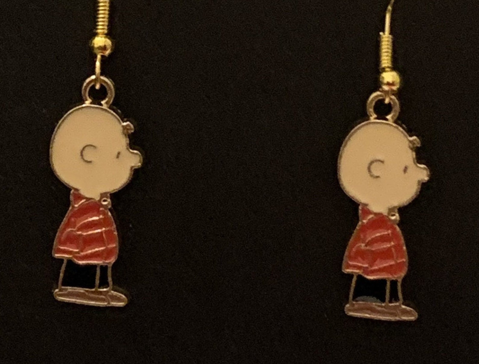 Charlie Brown Earring, Charlie Brown, Peanuts Earrings, Peanuts, Dangle ...