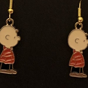 Charlie Brown Earring, Charlie Brown, Peanuts Earrings, Peanuts, Dangle ...