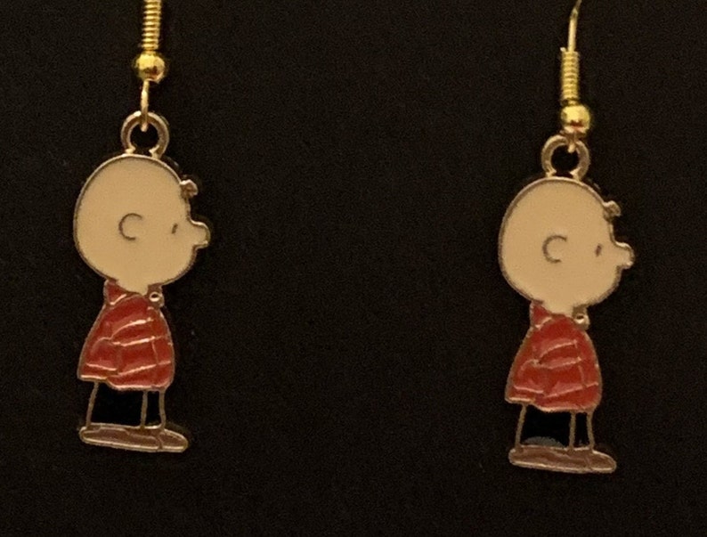 Charlie Brown Earring, Charlie Brown, Peanuts Earrings, Peanuts, Dangle ...