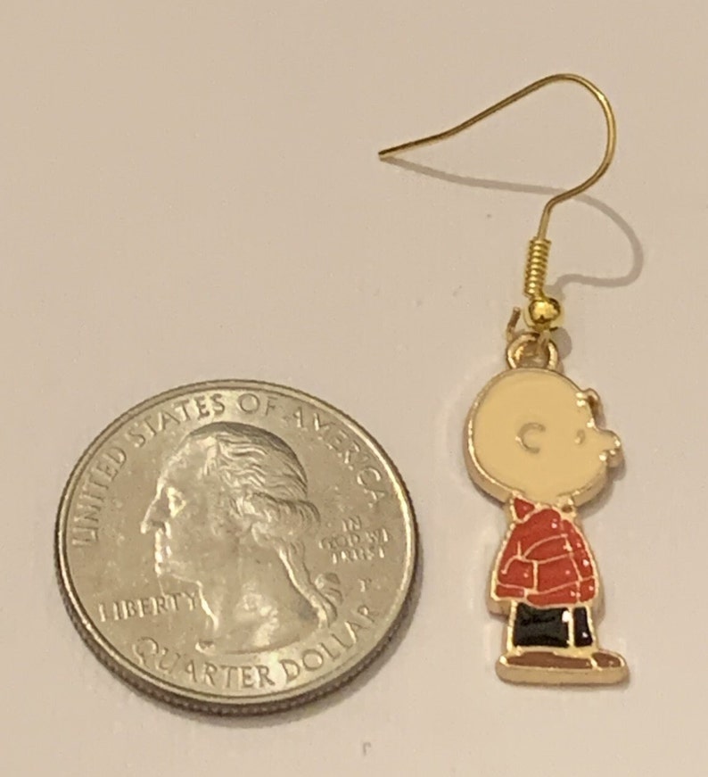 Charlie Brown Earring, Charlie Brown, Peanuts Earrings, Peanuts, Dangle ...