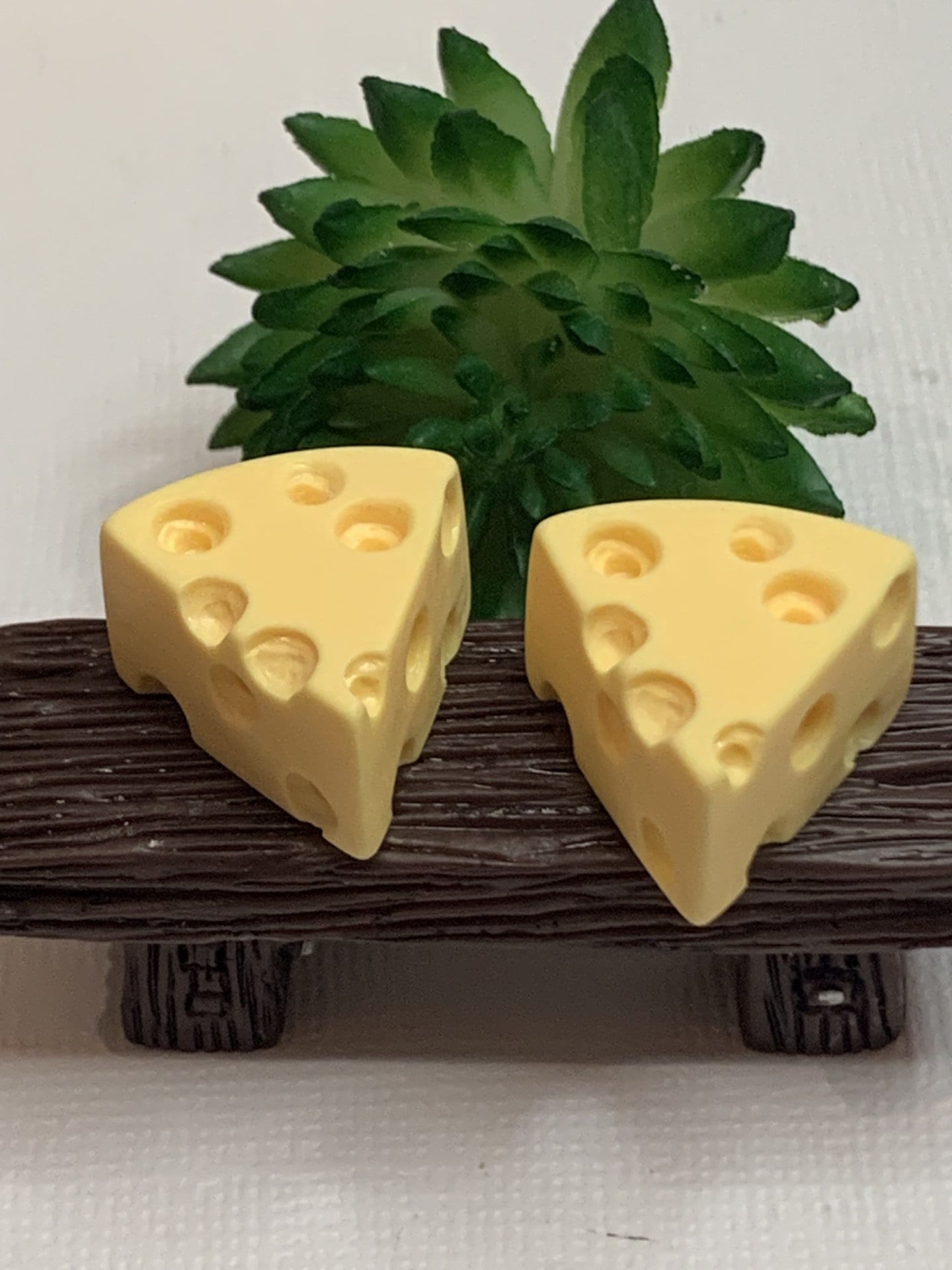 Swiss Cheese Earrings, Cheese, Cheese Earrings, Dangle Earrings, Unique ...