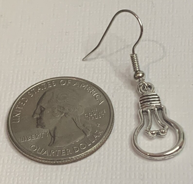 Light Bulb Earrings Light Bulb Light Thinking Earrings Fun - Etsy