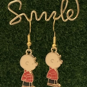 Charlie Brown Earring, Charlie Brown, Peanuts Earrings, Peanuts, Dangle ...