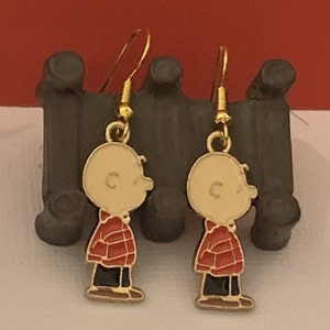 Charlie Brown Earring, Charlie Brown, Peanuts Earrings, Peanuts, Dangle ...