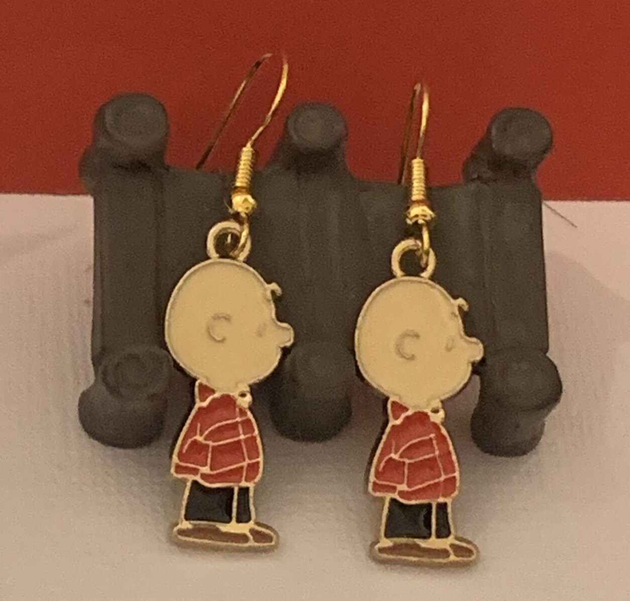 Charlie Brown Earring, Charlie Brown, Peanuts Earrings, Peanuts, Dangle ...