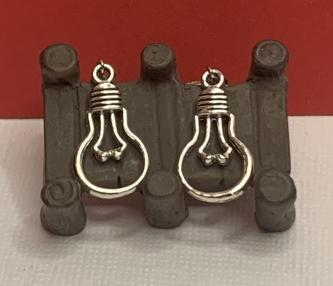 Light Bulb Earrings Light Bulb Light Thinking Earrings Fun - Etsy