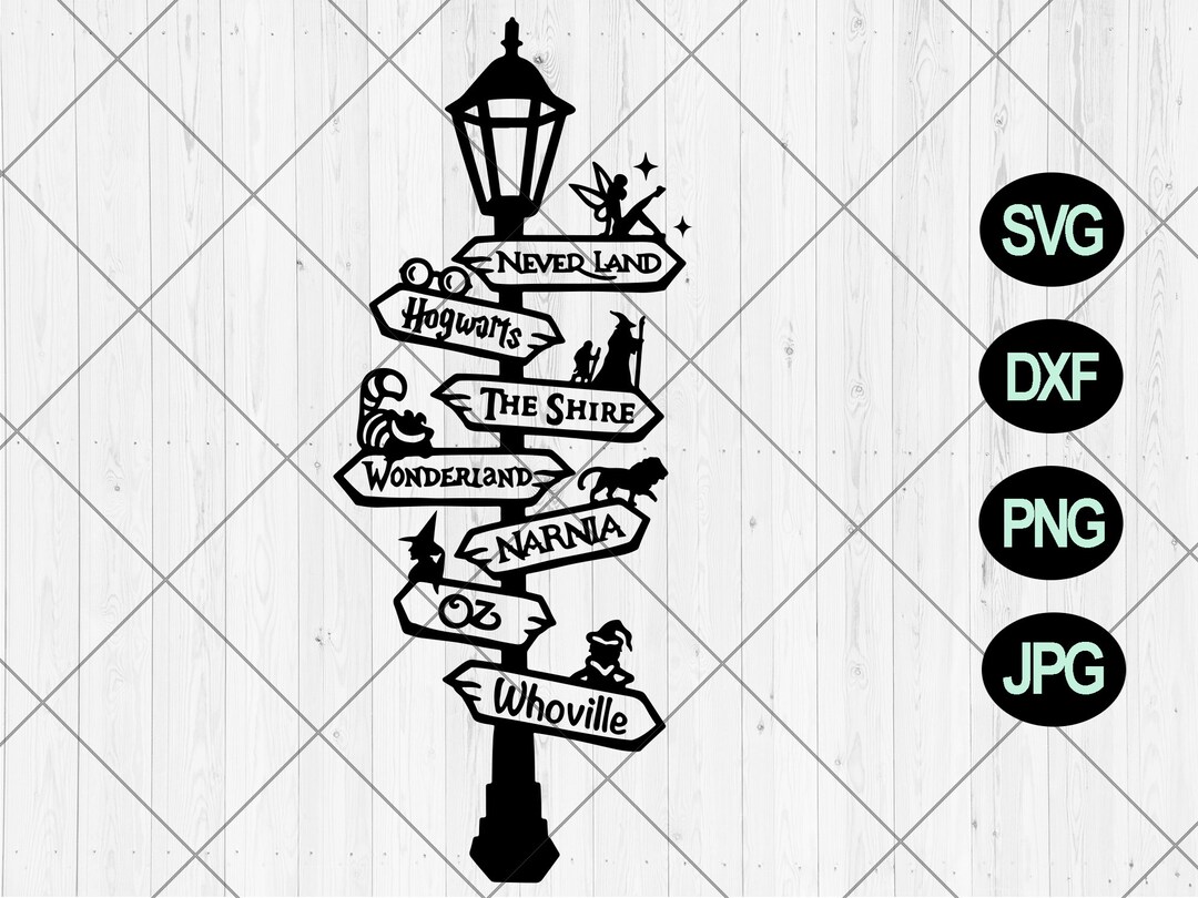 Street Road Sign Svg, Destination Sign Svg, Dxf, Png, Jpg, Destination ...