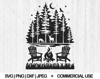 Campfire Dxf Svg - Etsy