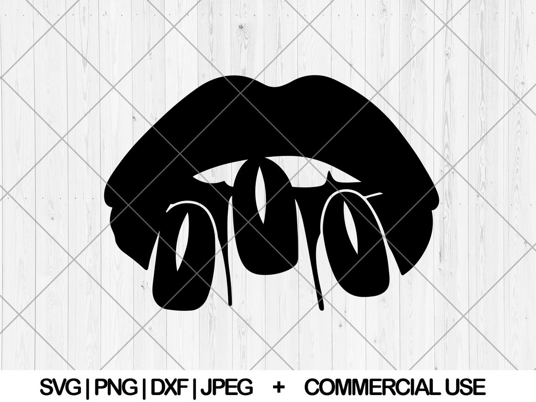 Labios y uñas svg Labios beso svg dxf png jpg Labios - Etsy España