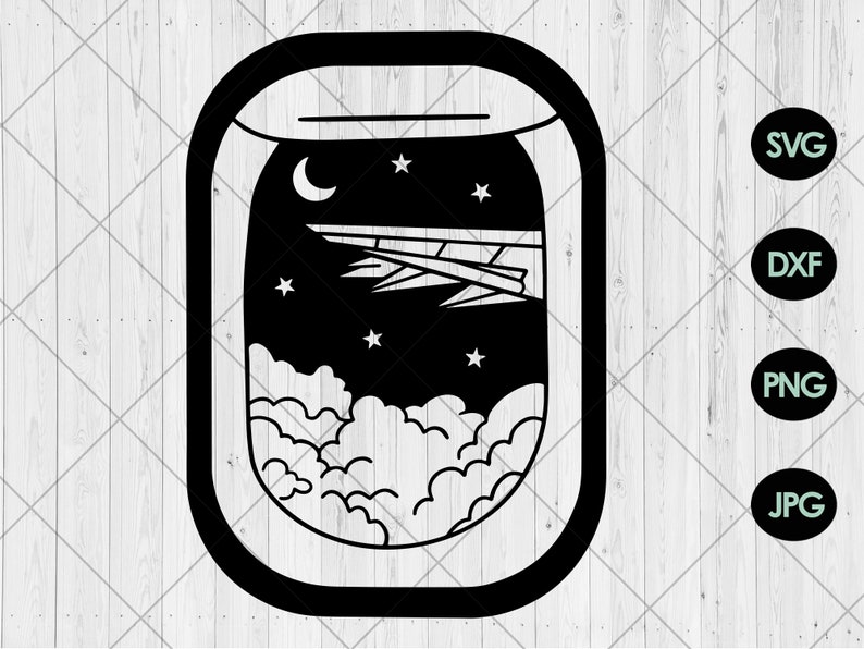 Airplane Window Svg Airplane Wing Svg Dxf Png Jpg - Etsy