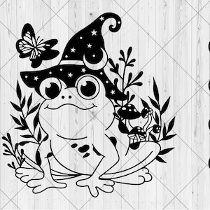 Magic Frog Svg Celestial Frog Svg Dxf Png Jpg Mystical - Etsy