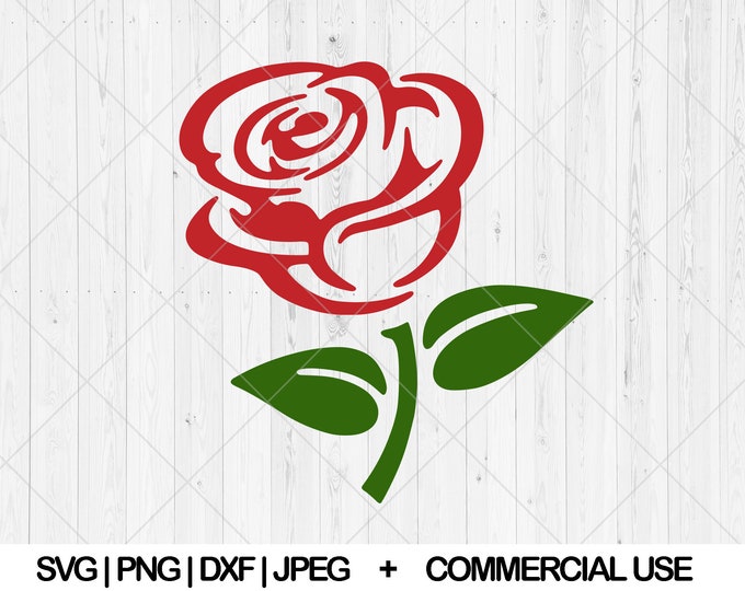 Rose SVG - Etsy
