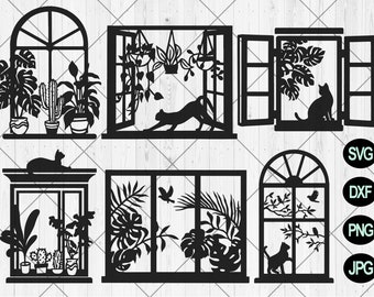 Window Frame Svg - Etsy